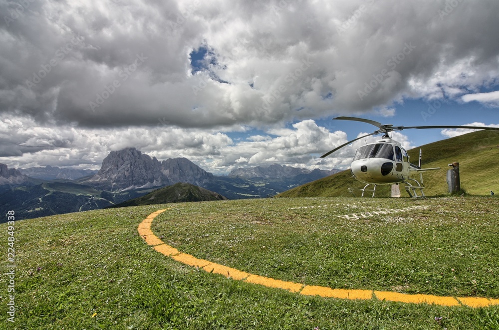 Il massiccio del Sassolungo visto dal Seceda Stock Photo | Adobe Stock