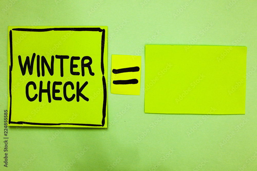 Word writing text Winter Check. Business concept for Coldest Season ...