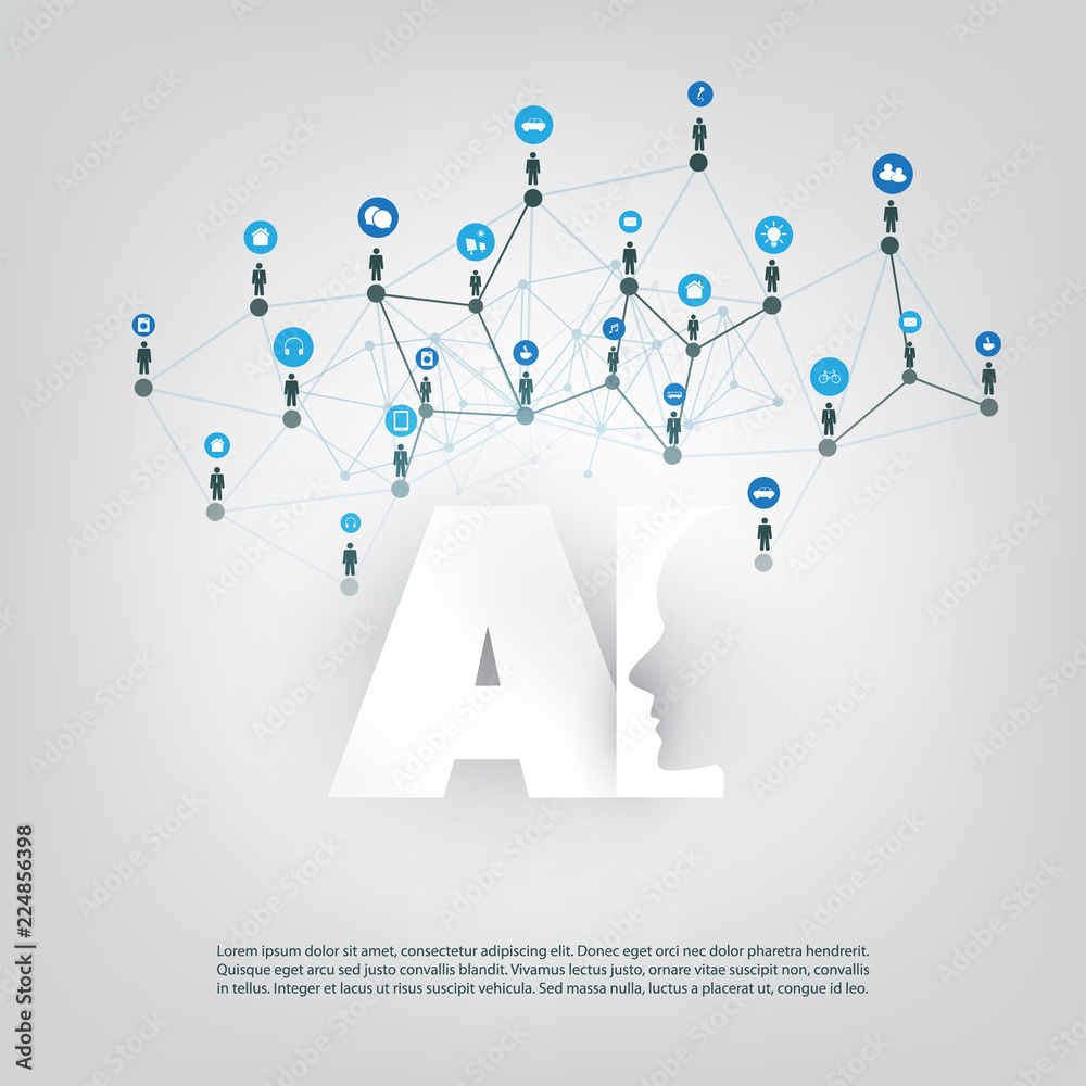 Vetor do Stock: Artificial Intelligence, Internet of Things and Smart ...