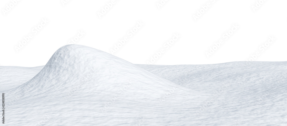 Snow hill isolated Stock Illustration | Adobe Stock