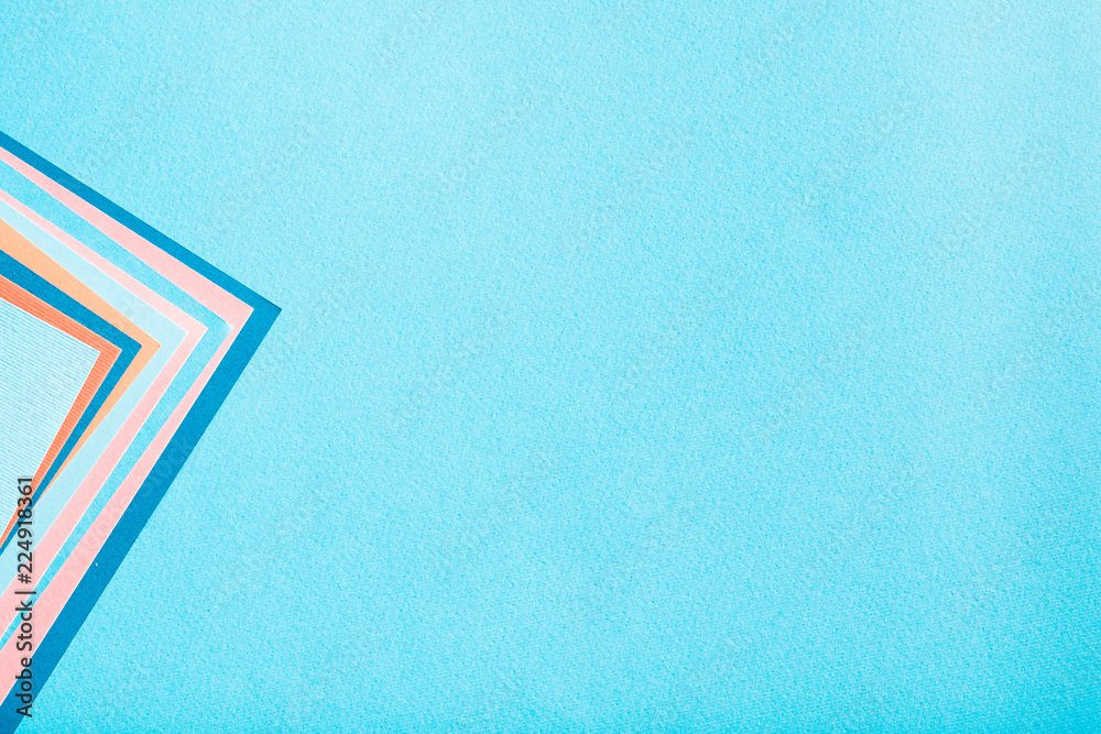 construction paper texture background. blue backdrop with colorful ...