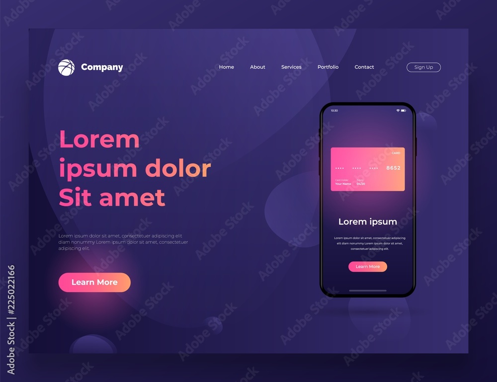 Vector illustration of web page design for website and mobile website ...