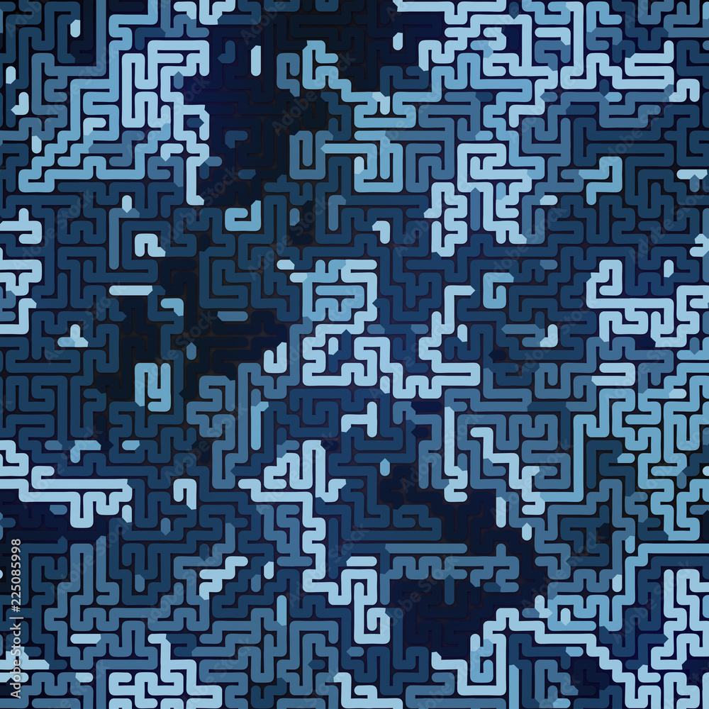 Abstract colored camouflage pattern. Futuristic composition background ...