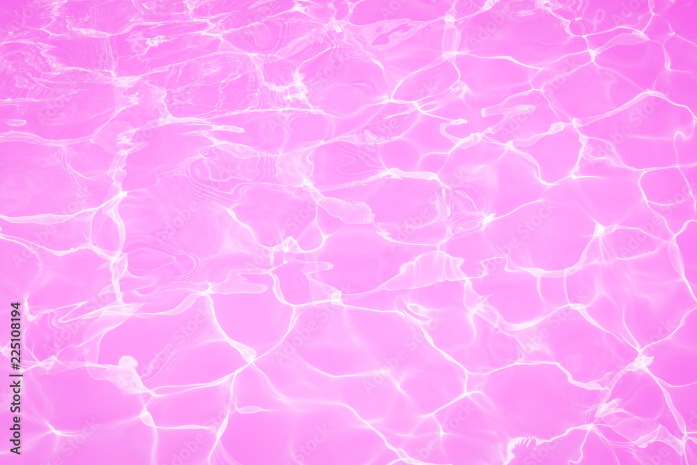 Surface of beautiful pink water in swimming pool texture background ...