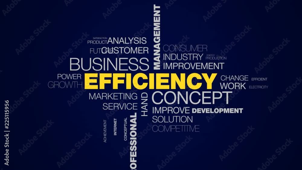 efficiency concept business management quality strategy technology ...