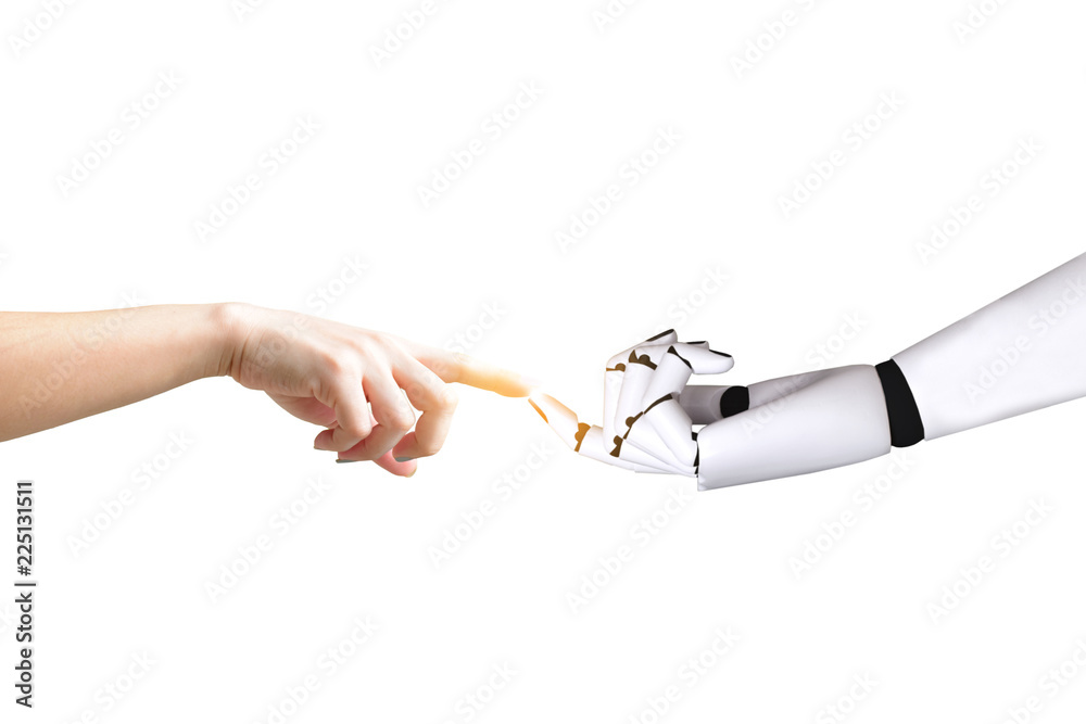 Human hand and robot hand system concept Integration and coordination ...