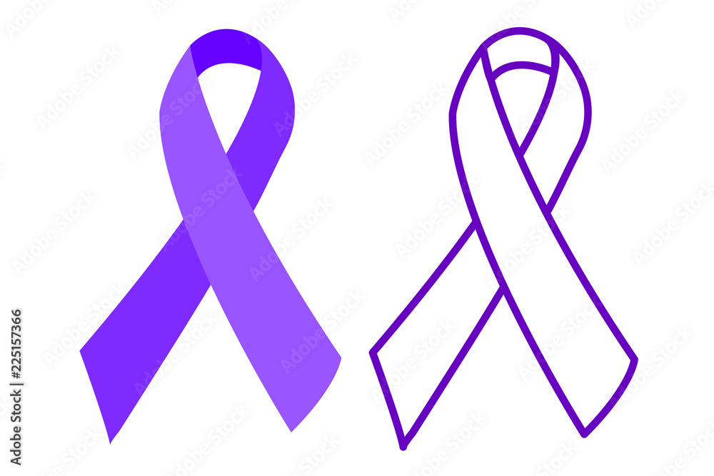 Lazo morado sobre fondo blanco. Stock Vector | Adobe Stock