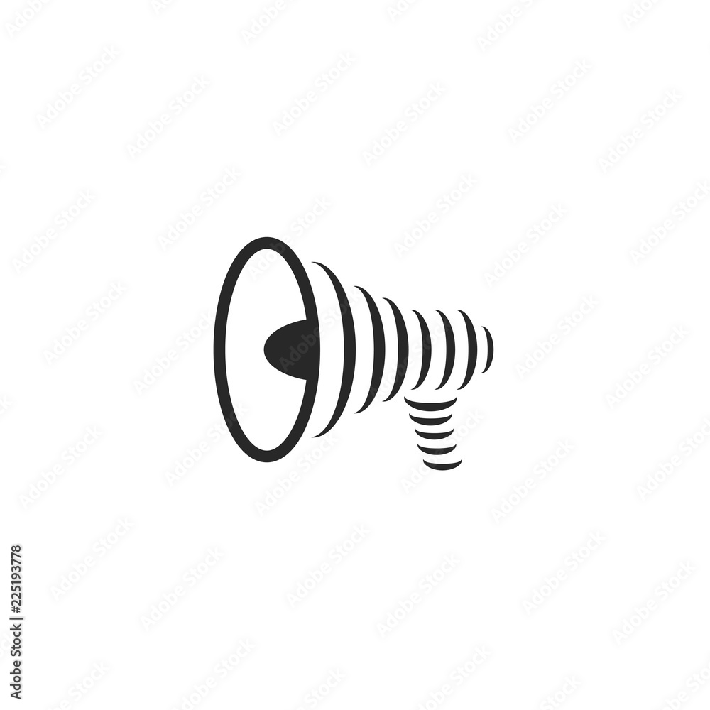 Modern megaphone logo, great design for any purposes. Advertising for ...