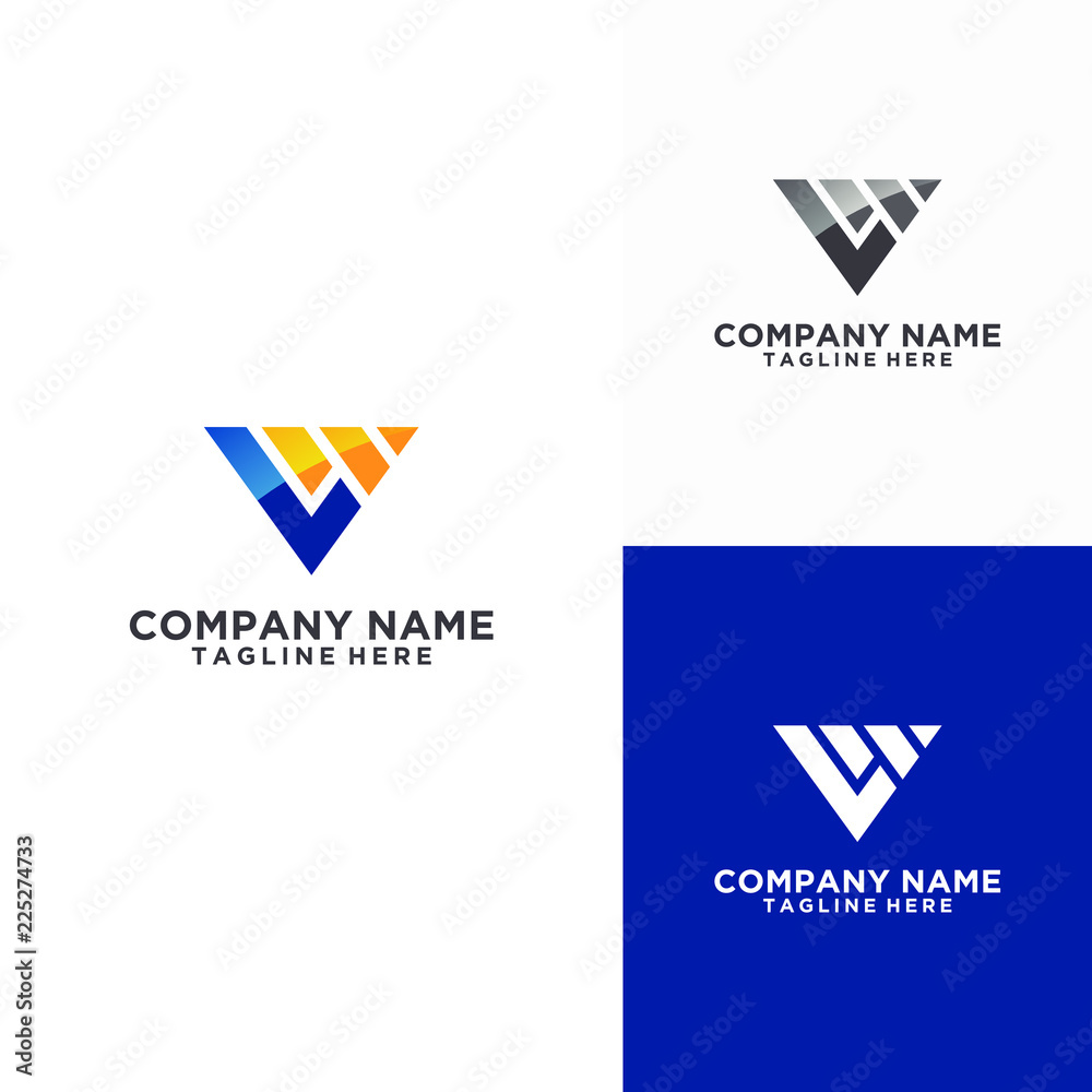 Letter LW logo design Stock Vector | Adobe Stock