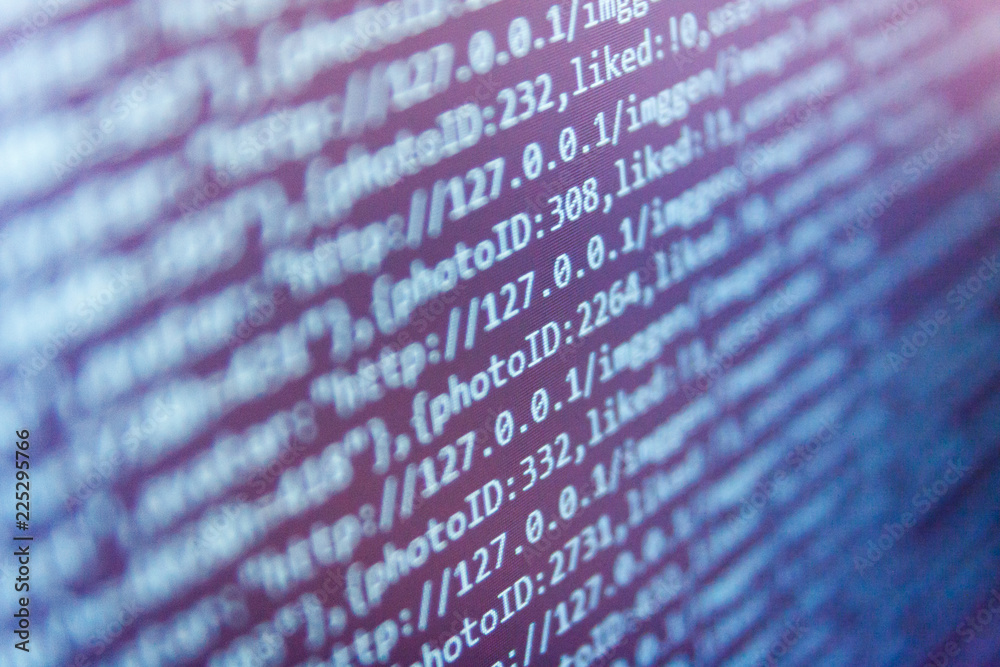 Implementing SEO concepts for better SERP. Programming code typing ... Implementing SEO concepts for better SERP. Programming code typing ...