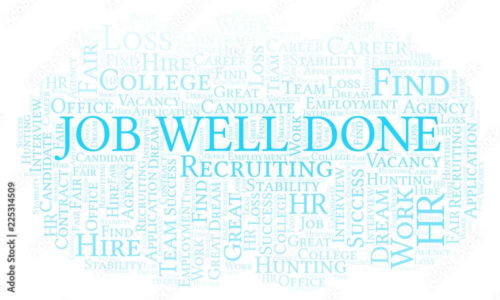 Job Well Done Wording