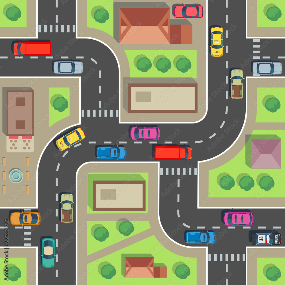 City Building Texture Map