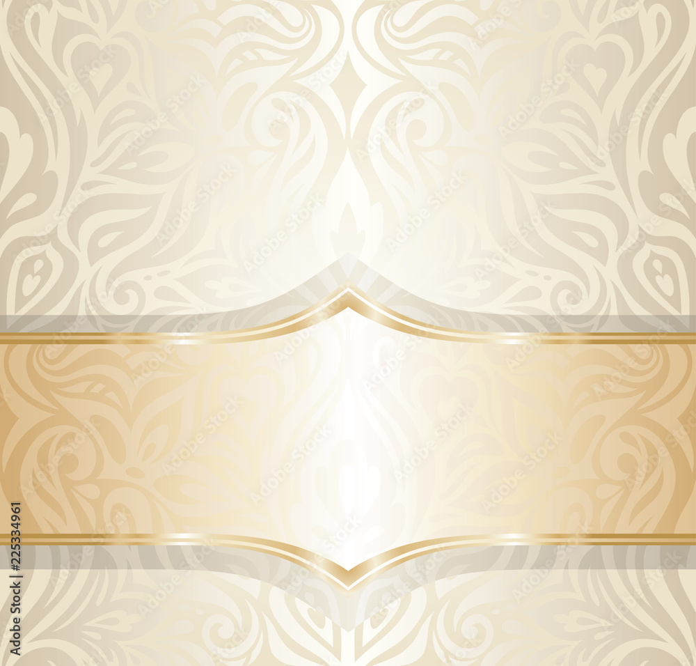 Wedding Background Design Gold