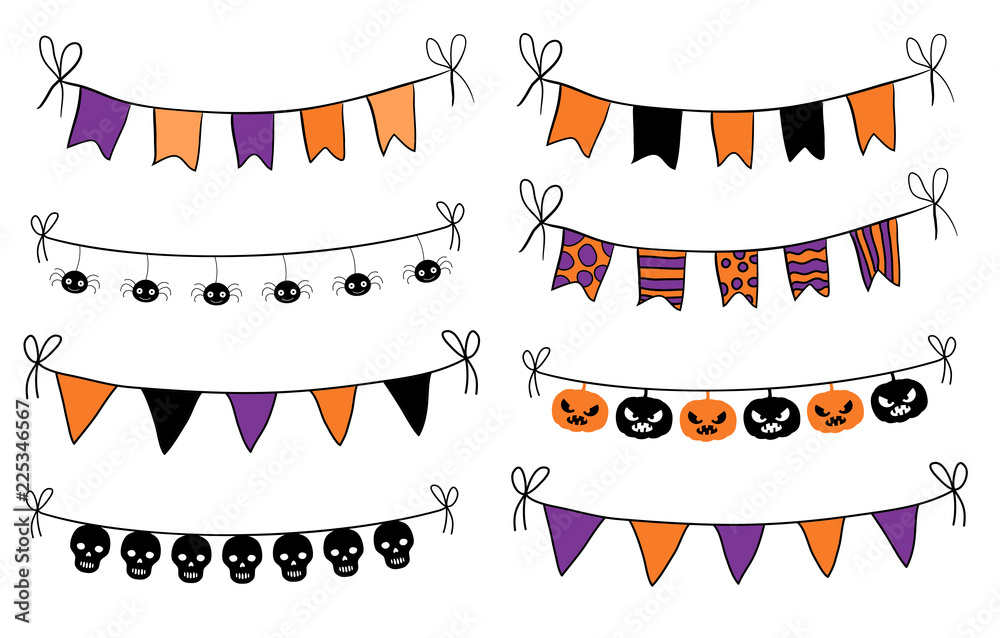 Purple Bunting Clip Art