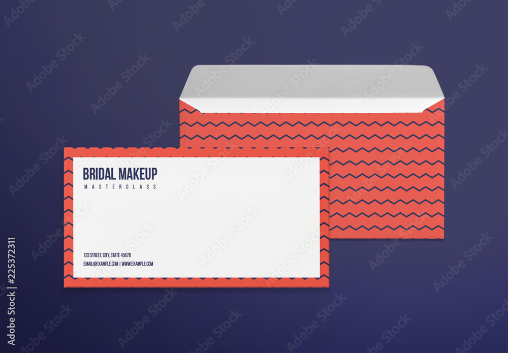 Envelope Layout with Geometric Patterns Stock Template | Adobe Stock