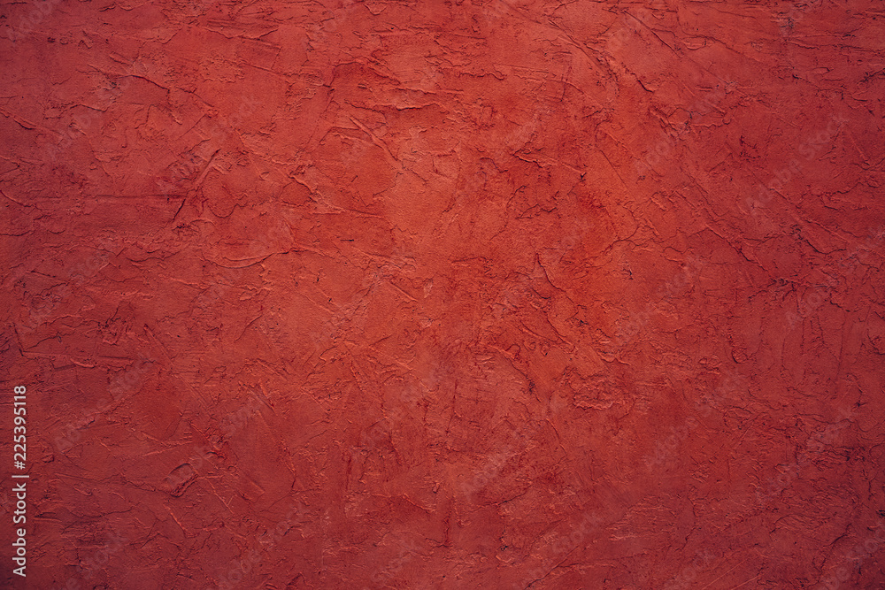 Jester red color plastered wall texture background Stock Photo | Adobe ...