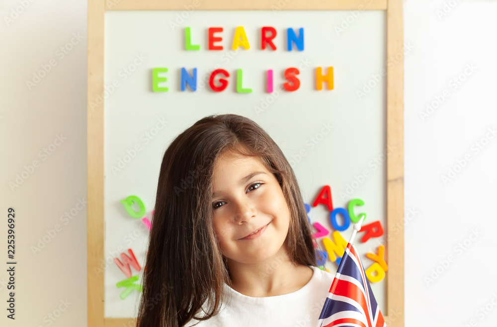 Language education concept. Learn English. Do you speak English. Cute ...