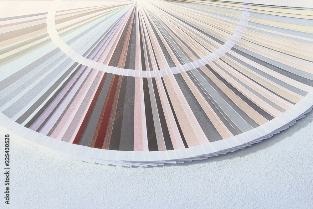Sample Colors Catalog, Color wheel choosing paint tone Stock Photo ...