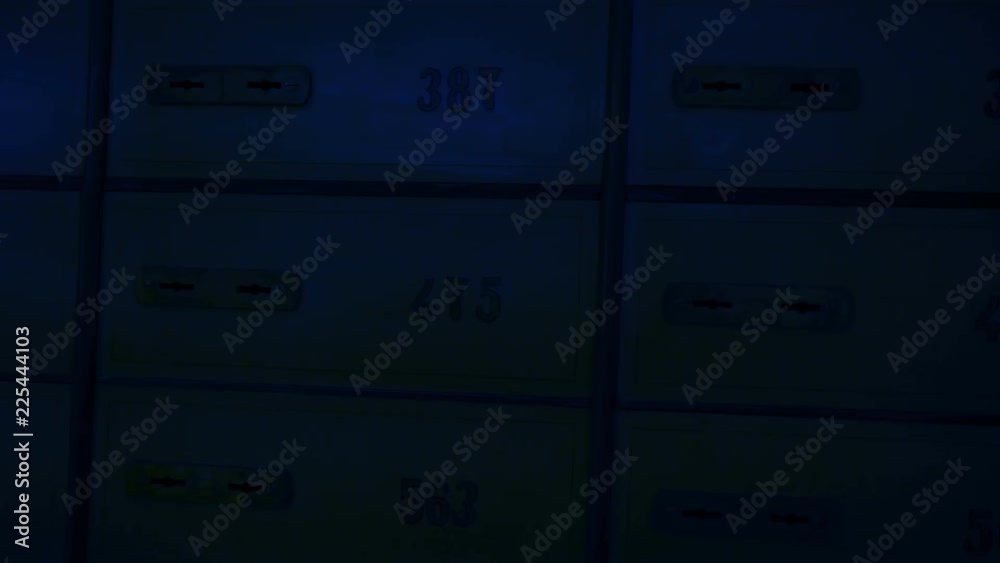 Safe Deposit Boxes in the bank vault room, bank prison room, bank cell ...