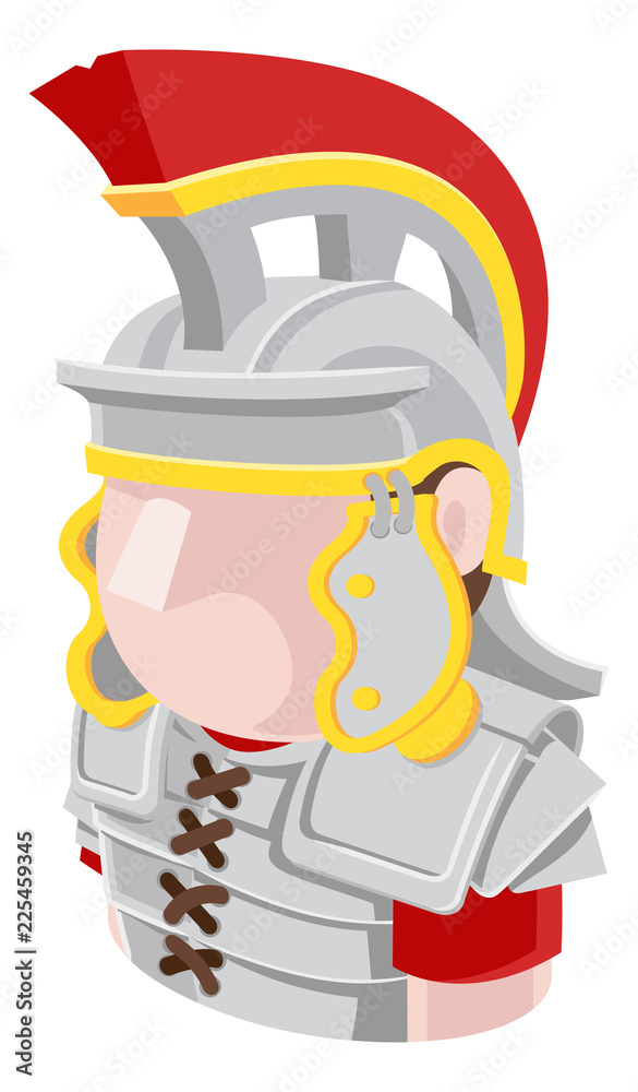 A Roman Soldier avatar cartoon person icon emoji Stock Vector | Adobe Stock