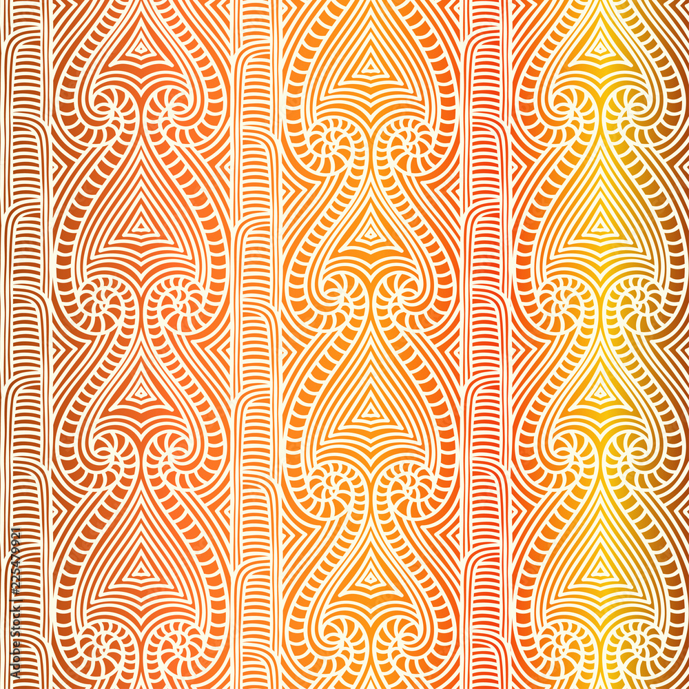 Maori tribal pattern vector seamless. African fabric texture ...
