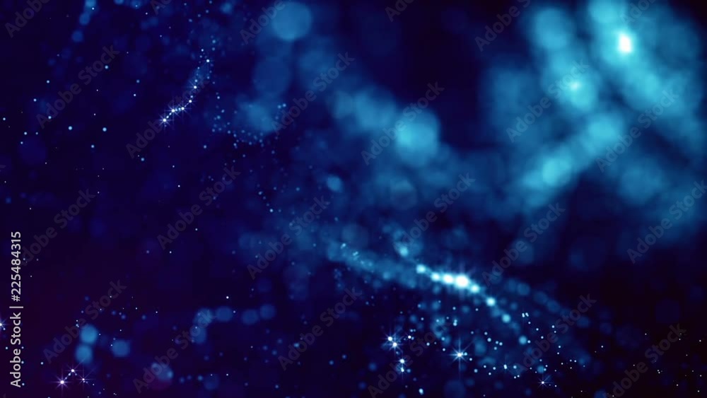 Vidéo Stock 3d render loop sci-fi animation with glow particles form rolling structures ...