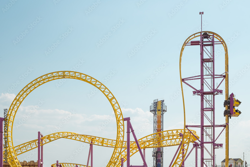 Roller coaster Stock Photo | Adobe Stock
