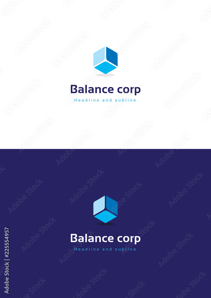 Balance corporation logo teamplate. Stock Vector | Adobe Stock