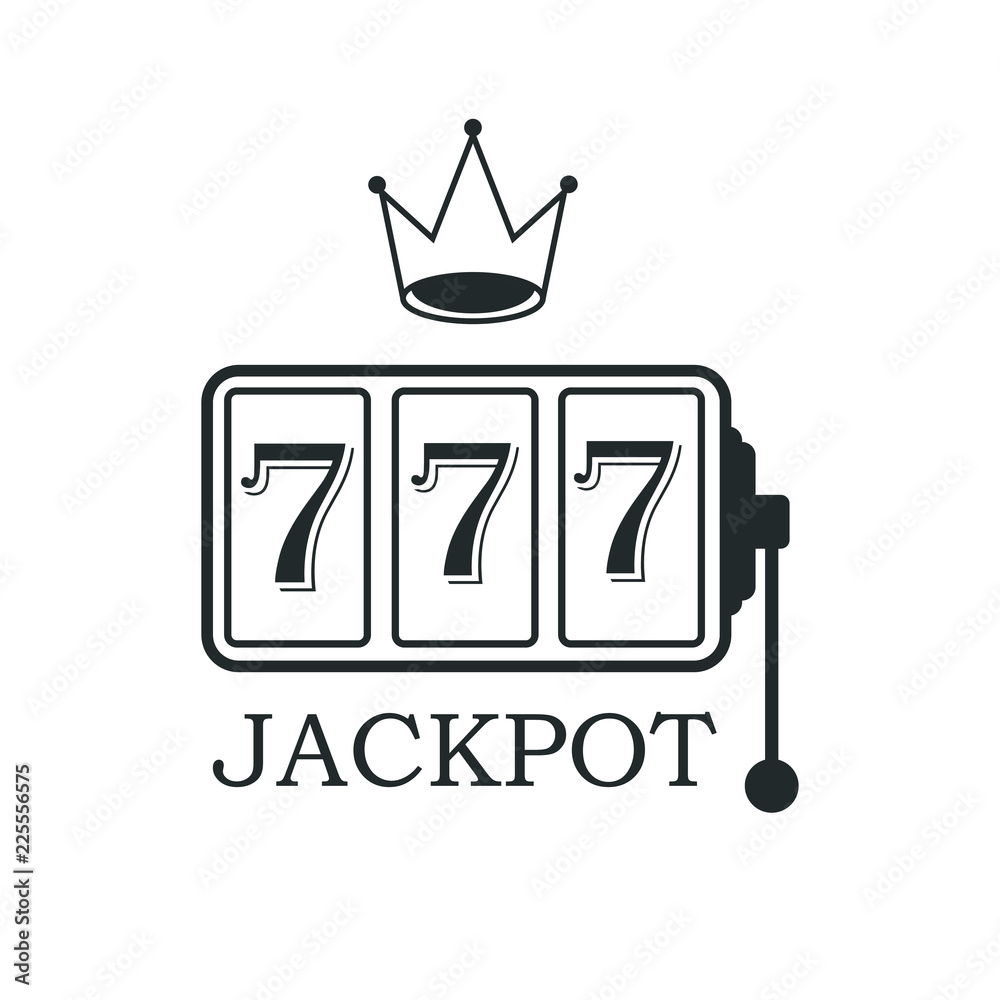 King slots 777 banner casino on white background. Big win 777 lottery ...