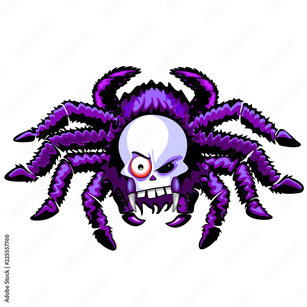 Scary Spider Cartoon