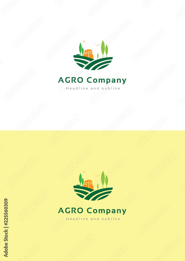Agro company logo teamplate. Stock Vector | Adobe Stock