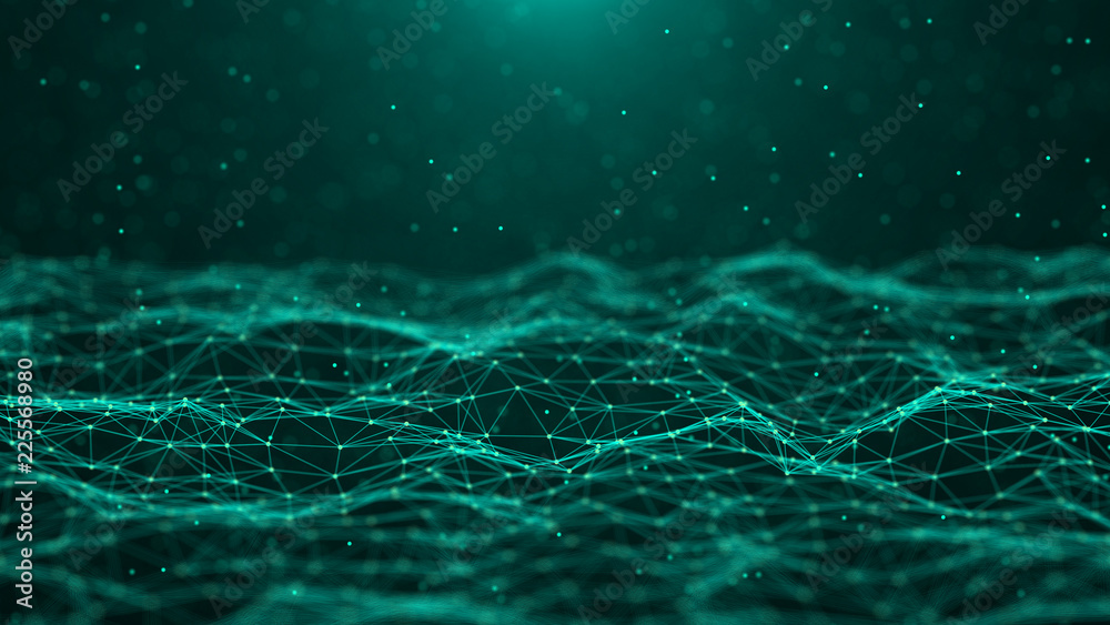 Abstract technology background. Network connection. Big data ...