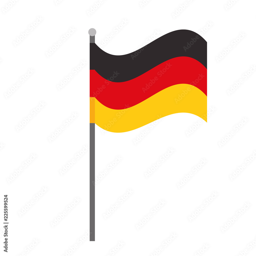 germany flag national symbol isolated Stock Vector | Adobe Stock