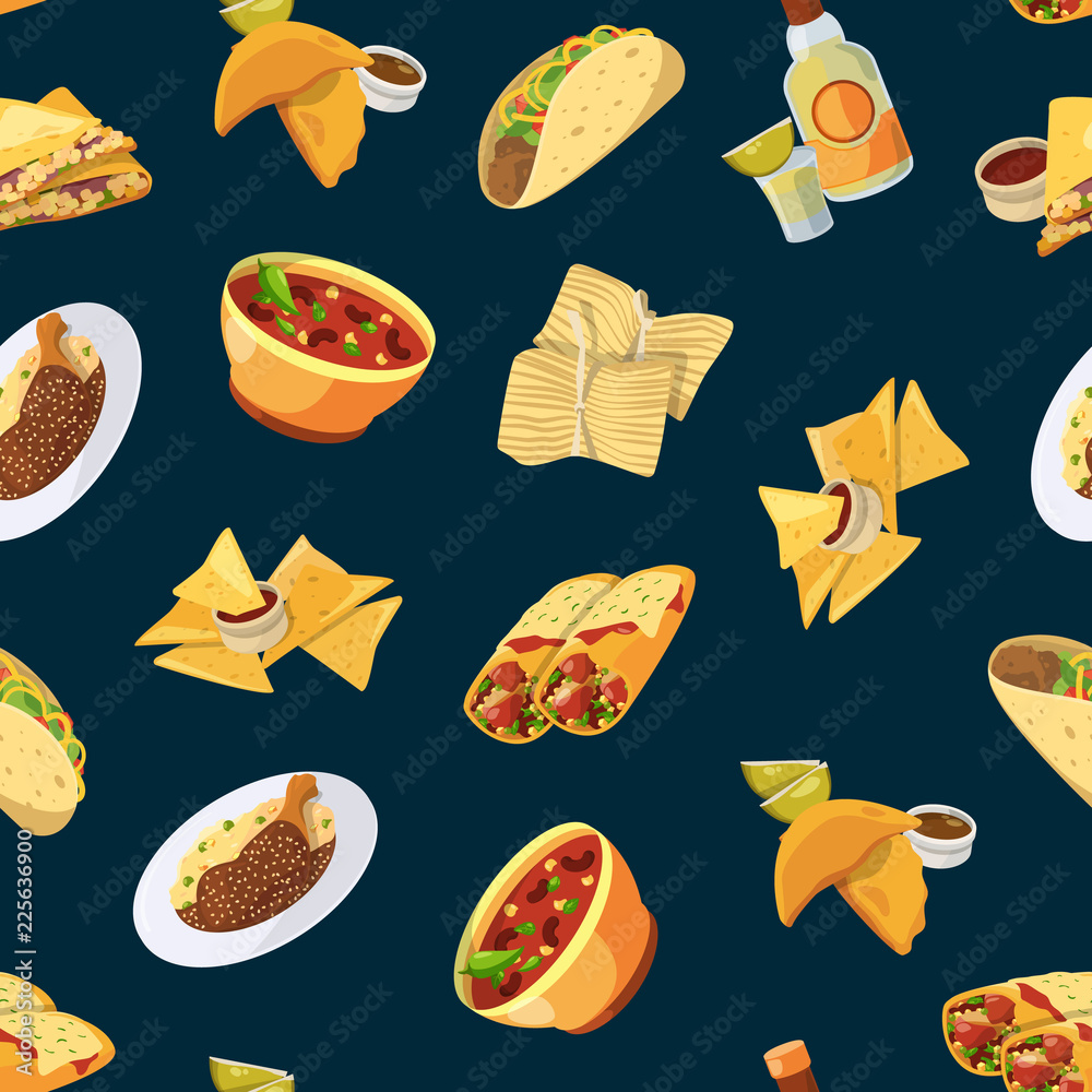 Mexican Restaurant Cartoon