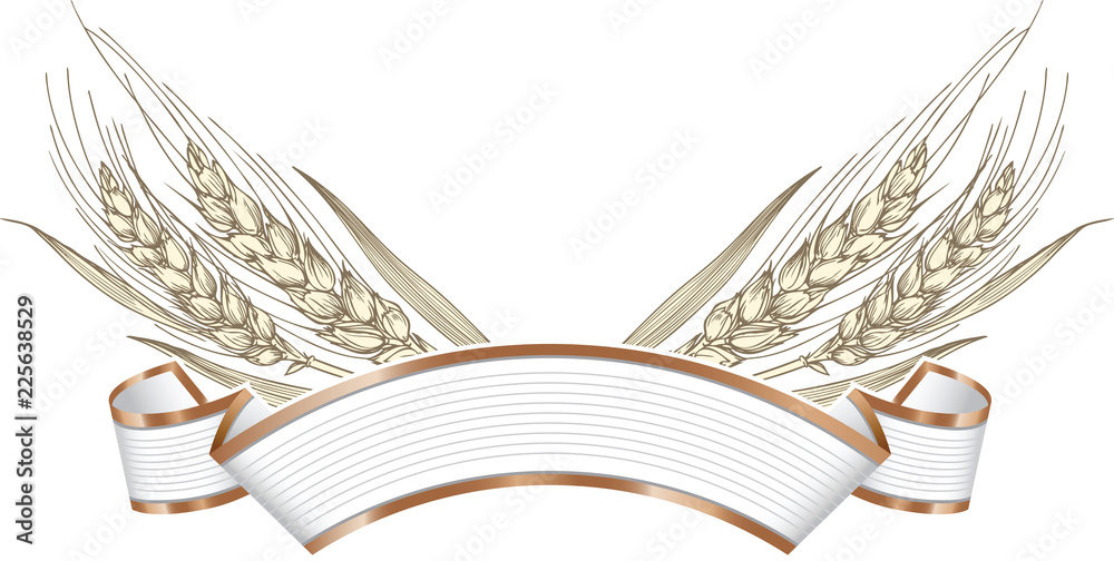 Wheat Gold Frame Border