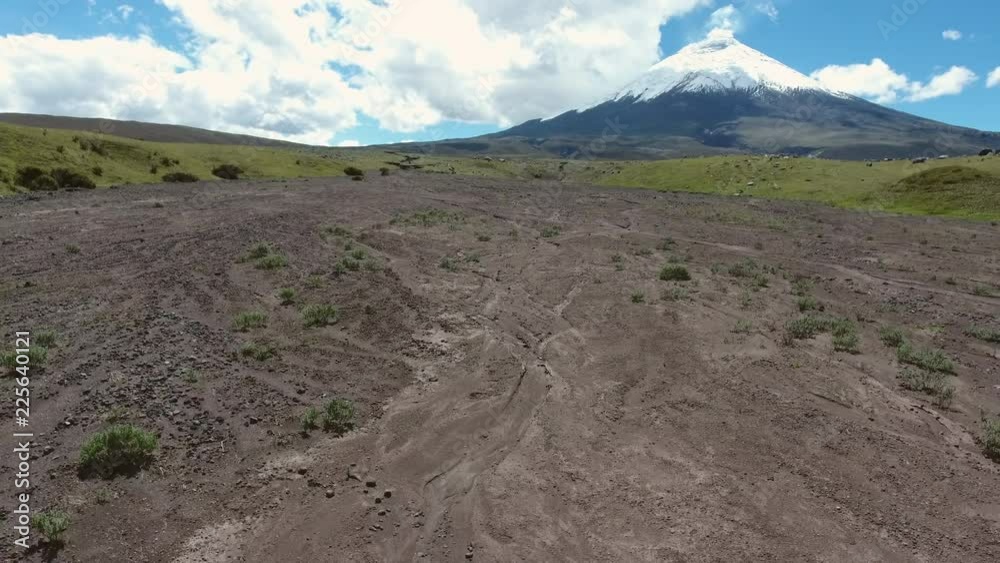 Aerial view of a lahar or mud flow resulting from the 2015-6 eruptions ... Aerial view of a lahar or mud flow resulting from the 2015-6 eruptions ...