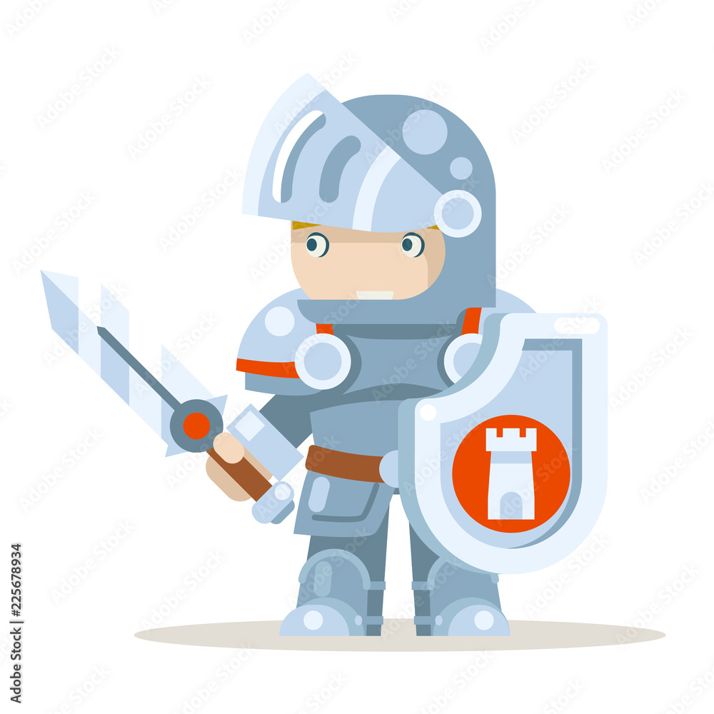 Knight warrior fantasy medieval action RPG game layered animation ready ...