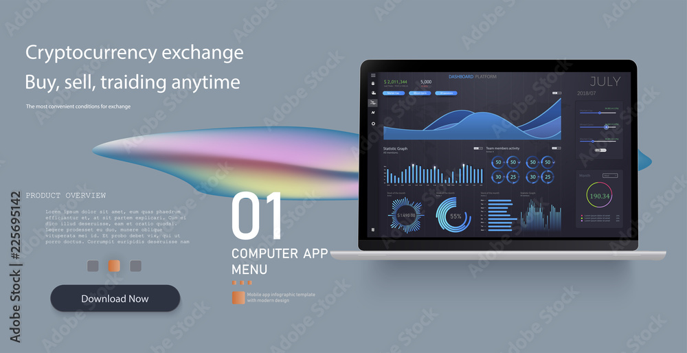 Dashboard user panel template design.Online statistics and data ...