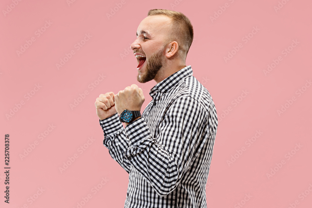 I won. Winning success happy man celebrating being a winner. Dynamic ...
