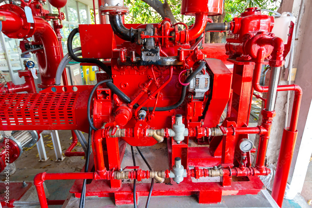 Diesel engine fire pump, Electric motor fire pump with control system ...