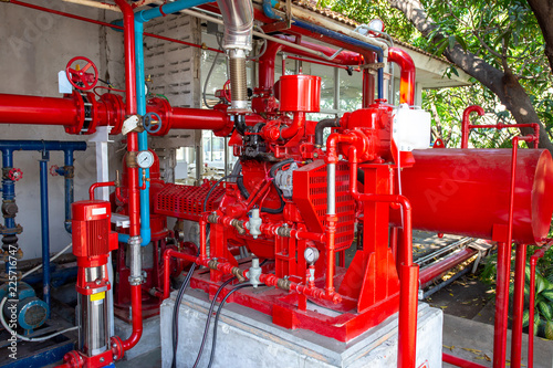 Diesel engine fire pump, Electric motor fire pump with control system ...