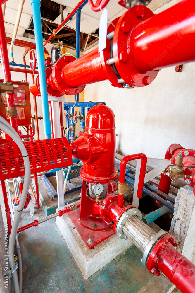 Diesel engine fire pump, Electric motor fire pump with control system ...