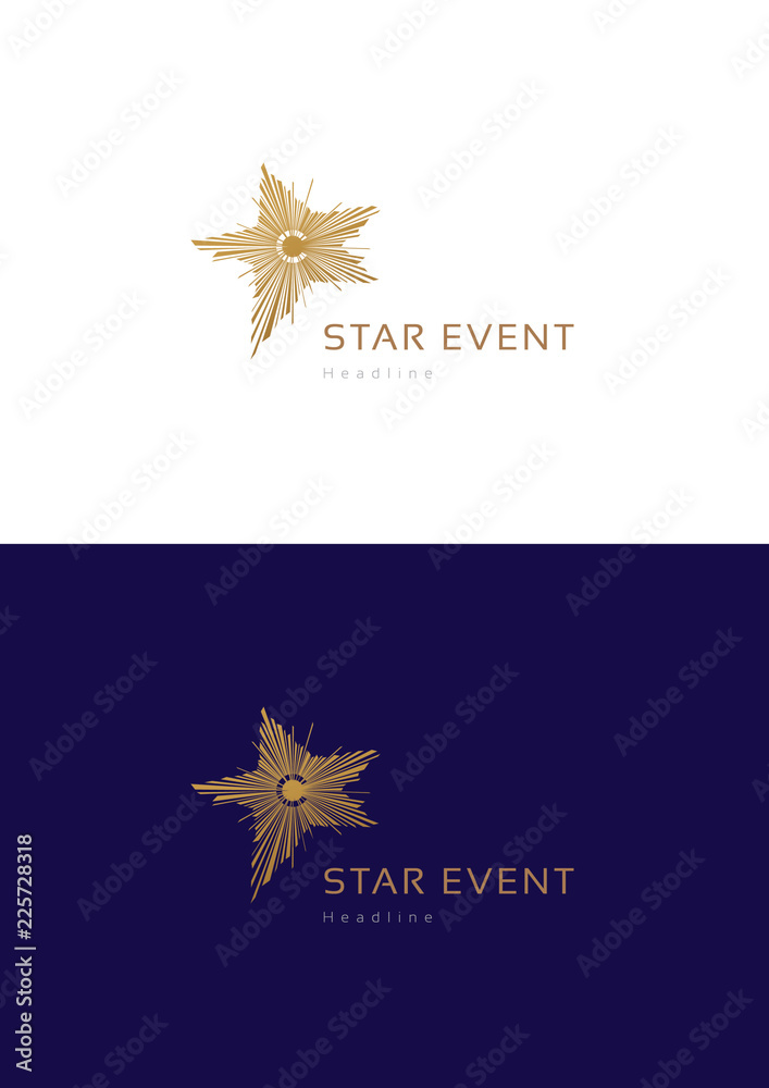 Star event logo teamplate. Stock Vector | Adobe Stock