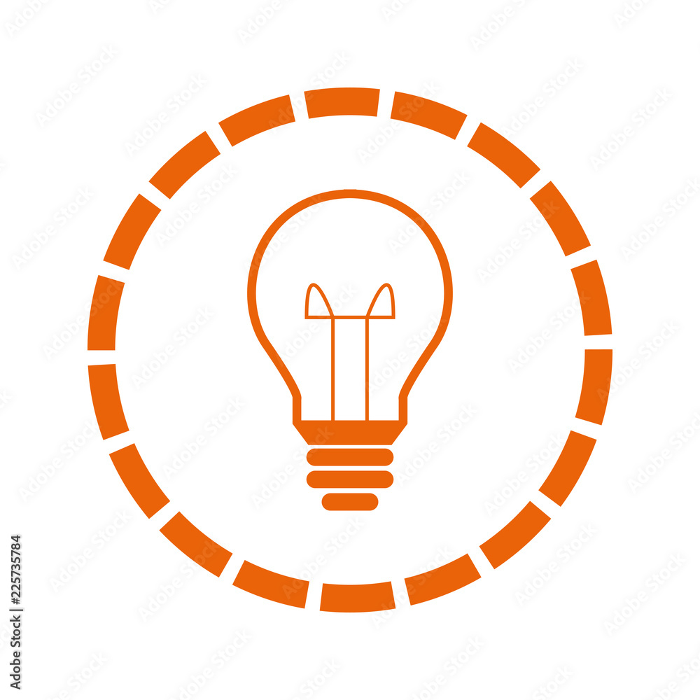 Vecteur Stock Glühbine Kreis Rund Strahlen - Icon, Symbol, Piktogramm ...