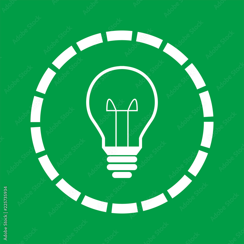 Glühbine Kreis Rund Strahlen - Icon, Symbol, Piktogramm, grafisches ...