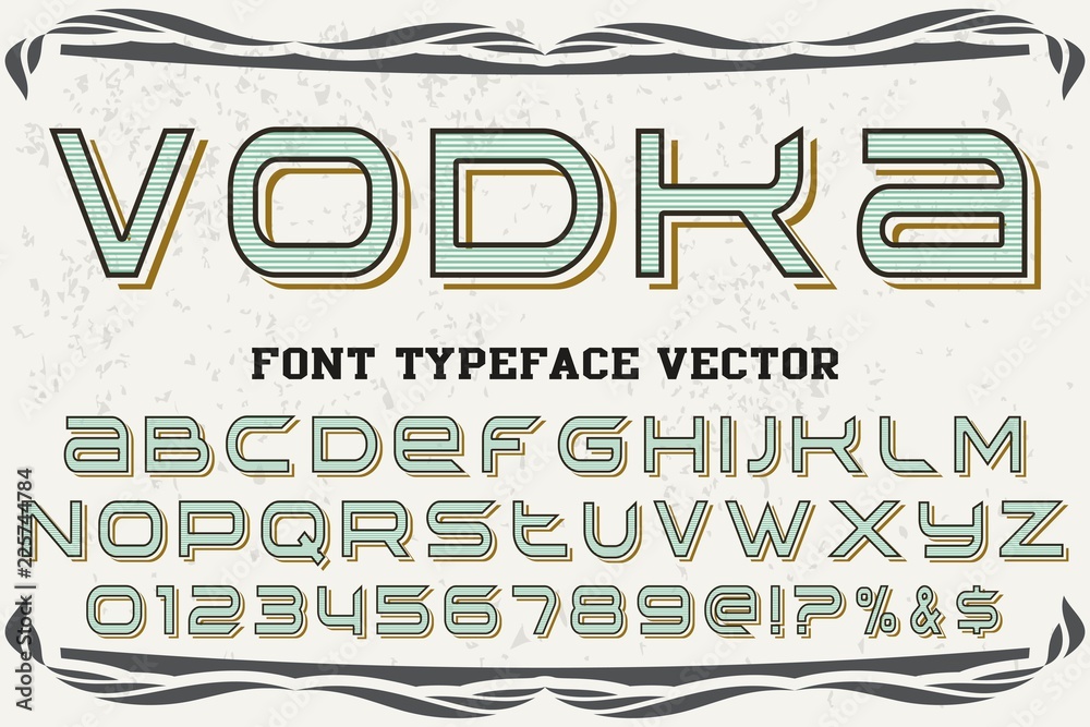 Vintage Font handcrafted vector script alphabet,design handwritten ...