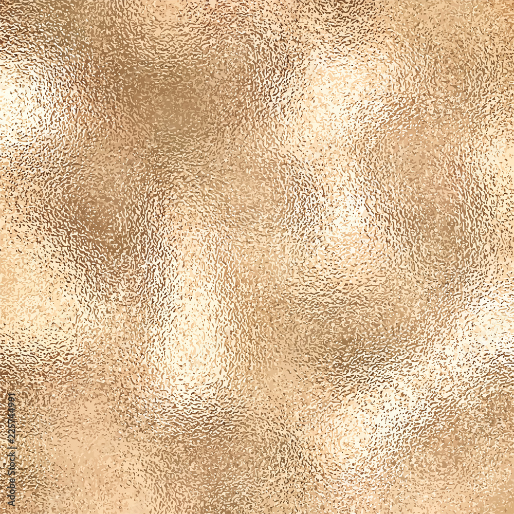 Vector background with faux gold foil metallic texture. Realistic shiny ...