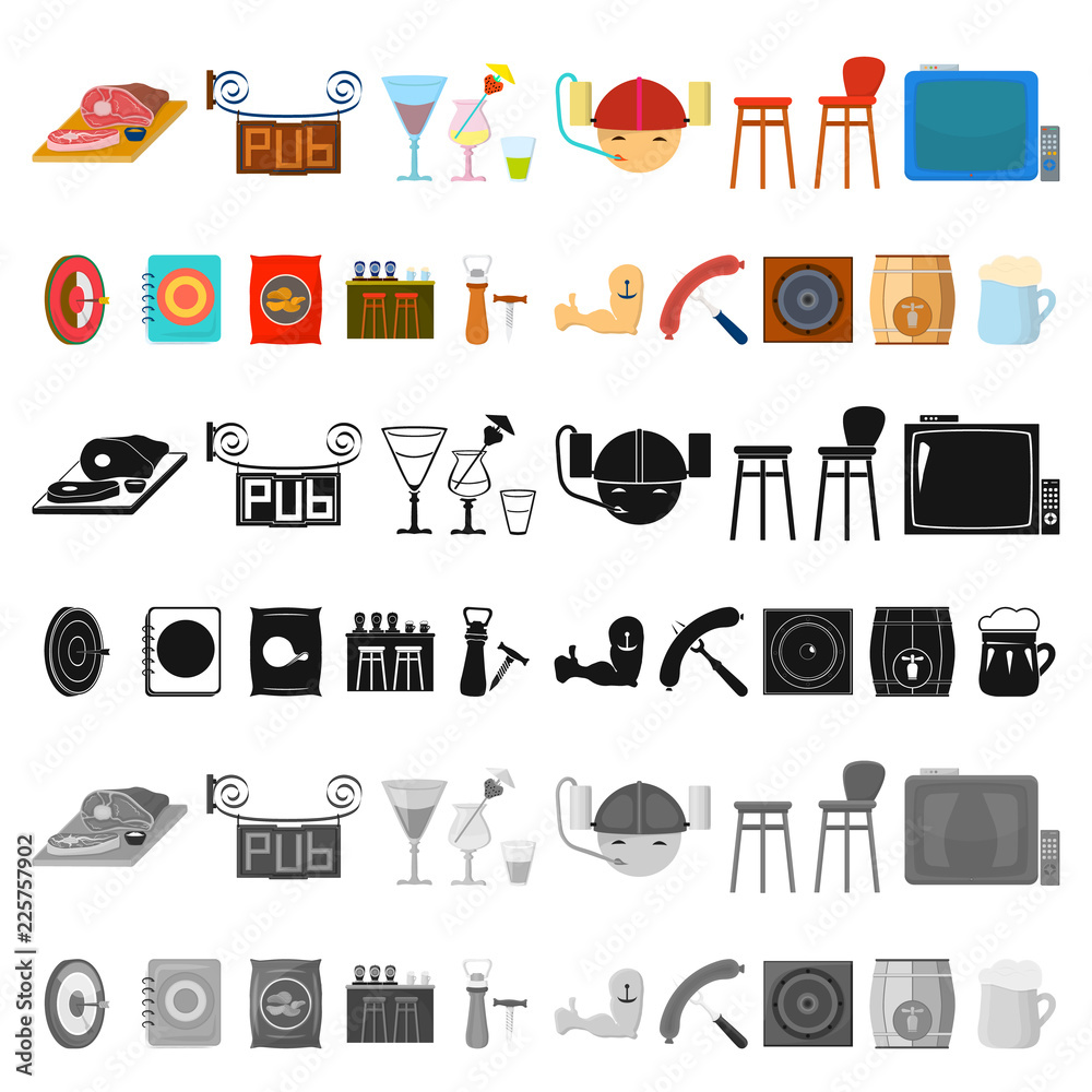 Part of the body, limb cartoon icons in set collection for design ...