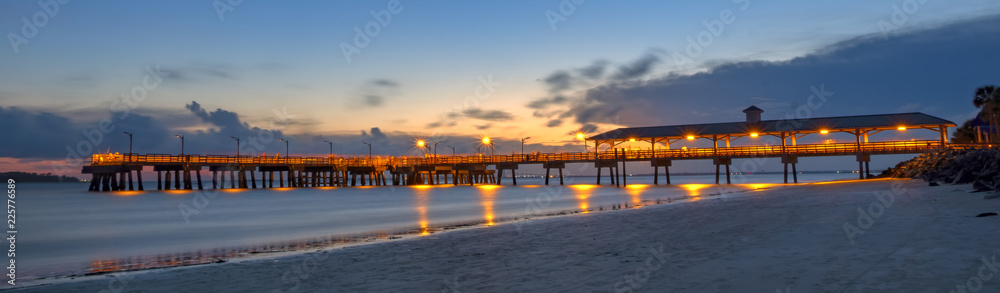 St Simons Pier at Sunset, St Simons Island, GA Stock Photo | Adobe Stock
