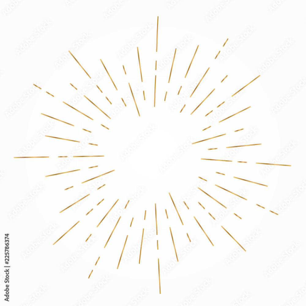 Vintage hand drawn sunburst vector illustration Stock Vector | Adobe Stock